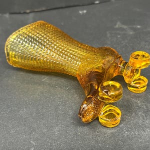 Vintage Boyd Fenton Degenhart Apricot Glass Roller Skate Shoe Rare ...