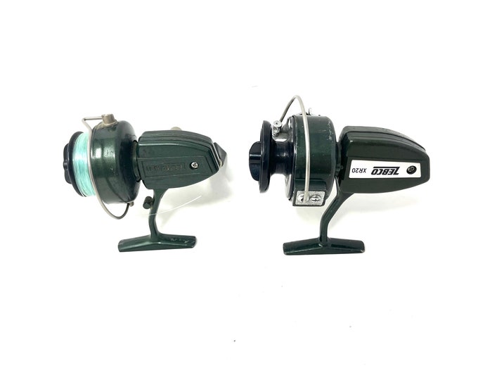 2 Vintage Zebco Spin Fishing Reels / Antique Spin Fishing Reel ...