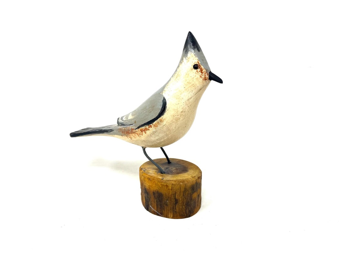Tufted Titmouse / Jim Slack Wood Carving / Tufted Titmouse Bird Lover ...