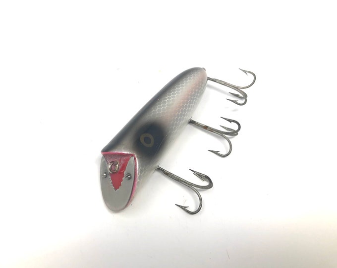 Vintage Heddon Basser Fishing Lure Original Wood / Heddon Basser ...