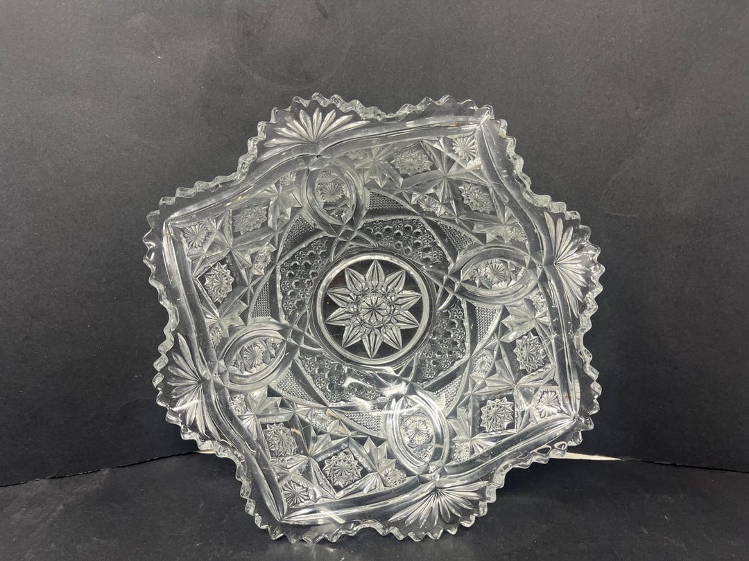 EAPG Alpha (OMN) by Higbee John B Glass Company Glass Bowl 9" / Higbee ...