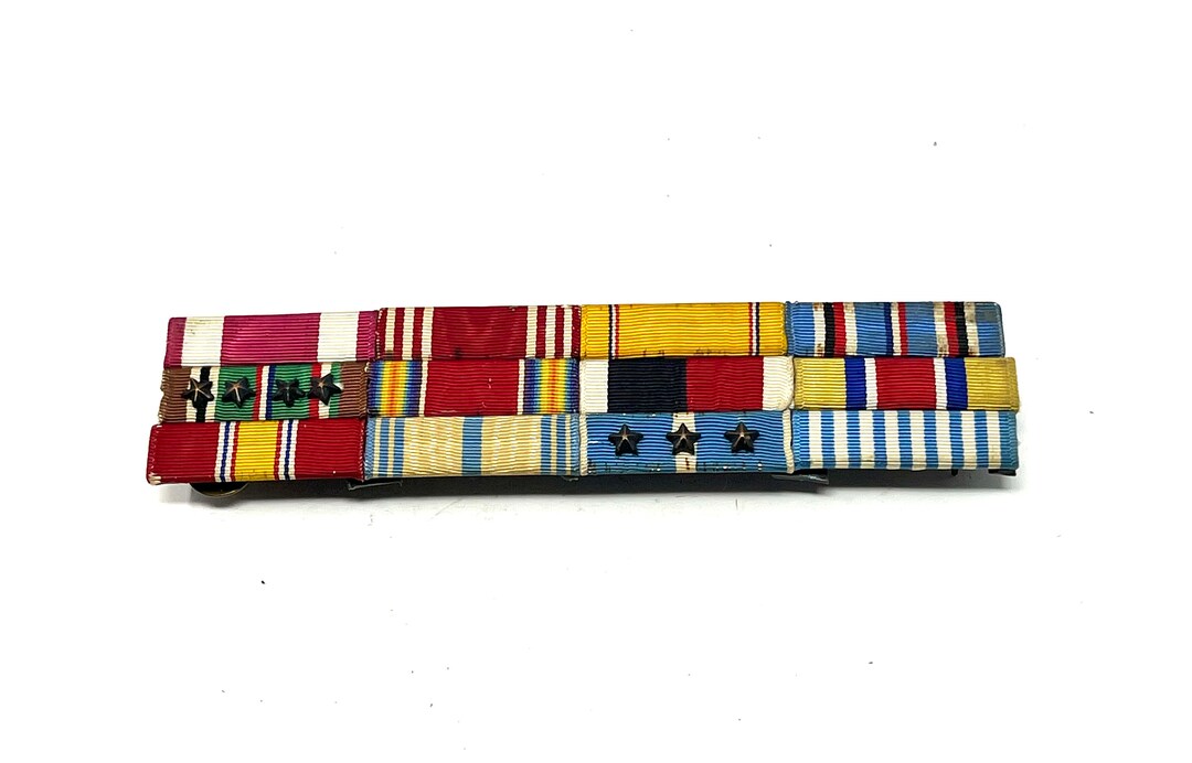 Vintage US Army Ribbon Bar Set / Antique US Military Ribbon Bar Set - Etsy