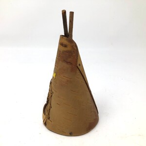 Vintage Canadian Indian Handcrafted Bark Teepee With Child / - Etsy