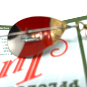 3 Vintage Pflueger June Bug Spinner Lure on Card / Antique Fishing Lure ...