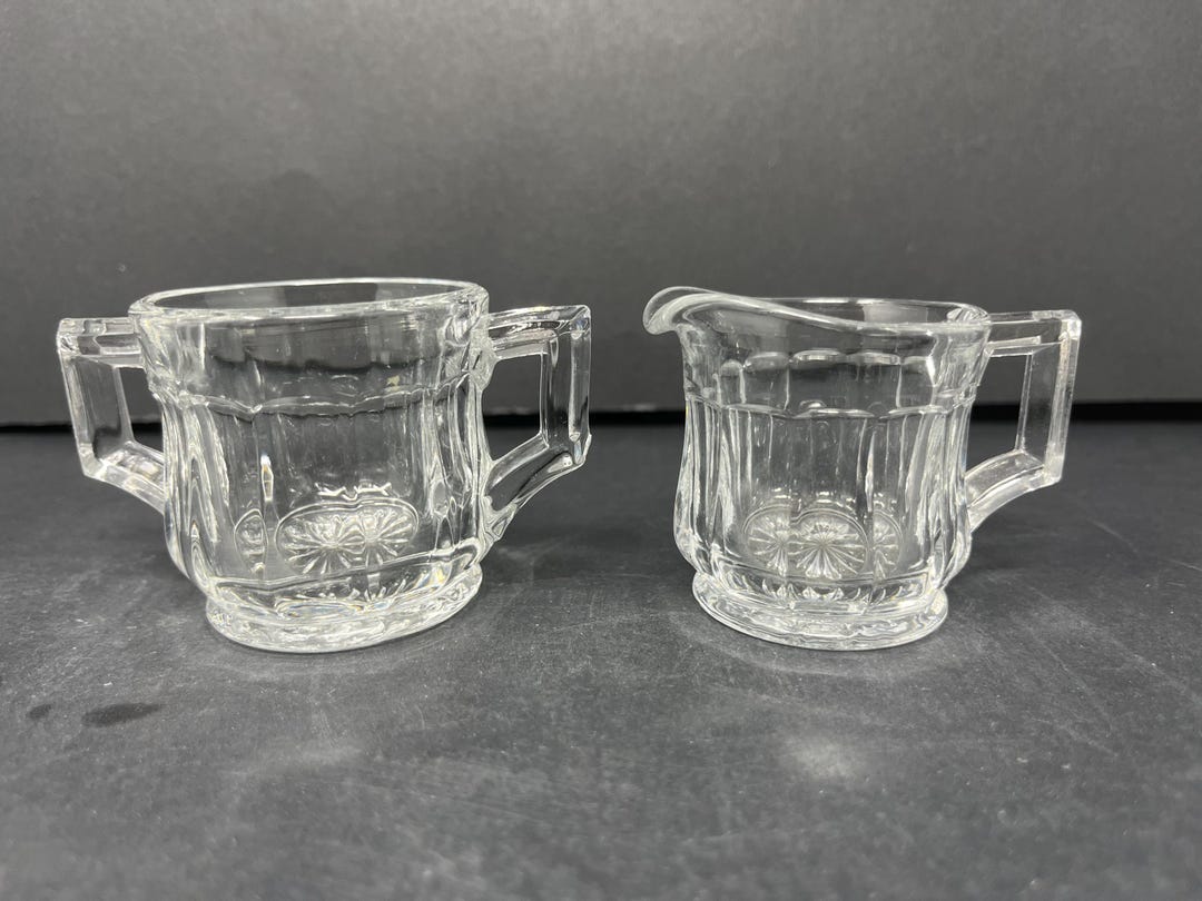 Heisey Colonial Pattern Cream and Sugar Vintage / Antique Heisey ...