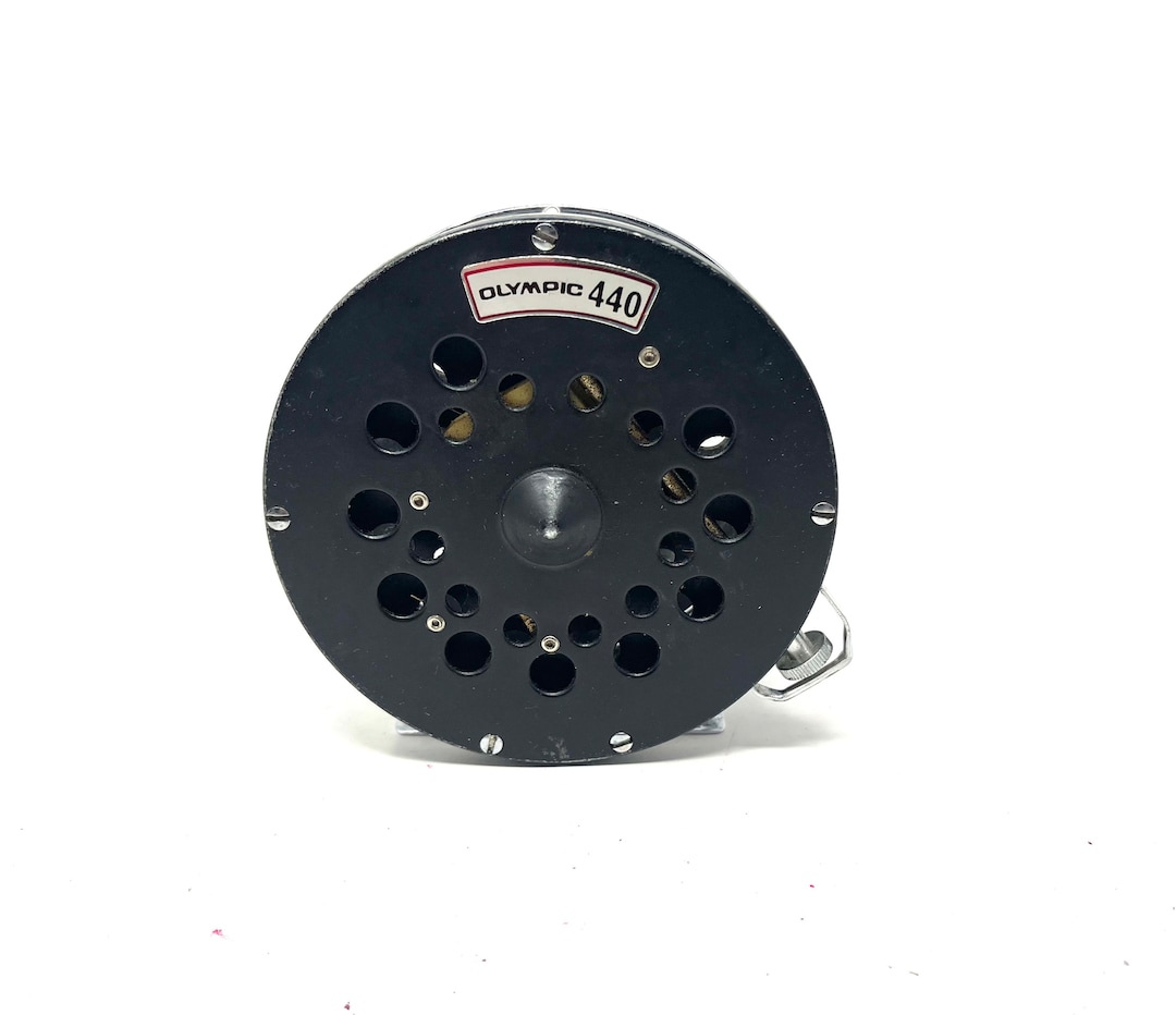 Antique Olympic 440 Fly Fishing Reel / Vintage Fly Fishing Reel Olympic ...