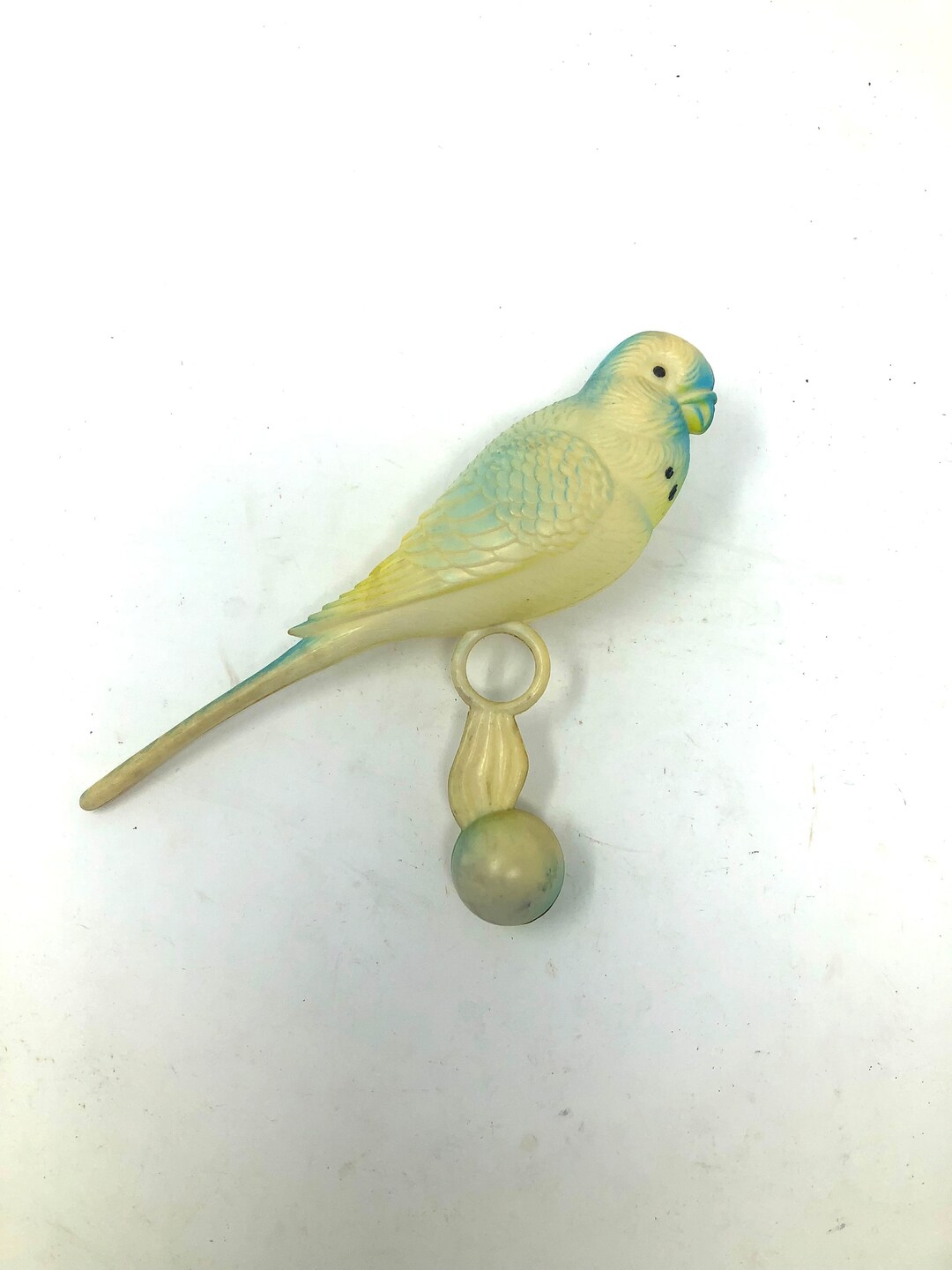 Vintage Celluloid Balancing Parrot Bird Decoration / Large - Etsy
