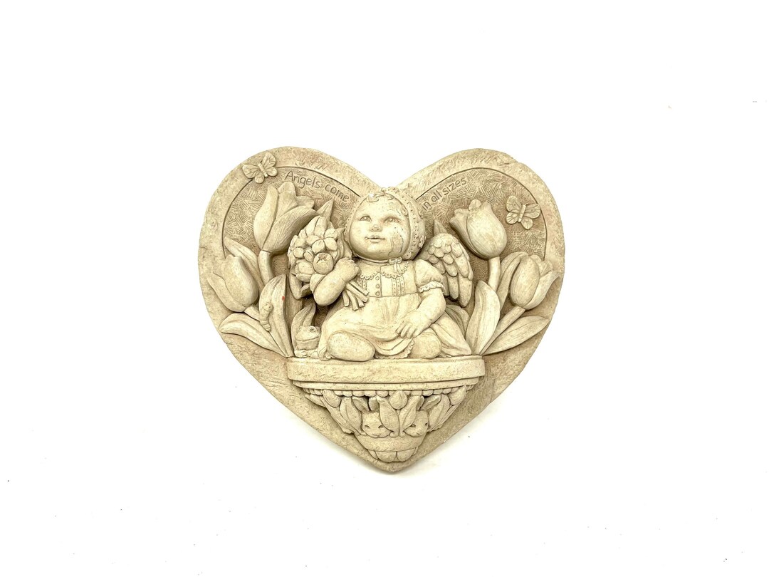 Carruth Studios 2022 Angels Come in All Sizes Heart Shaped Plaque With ...