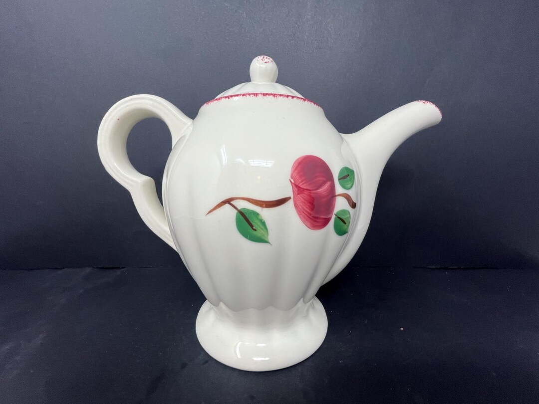 Vintage Blue Ridge Southern Pottery Crab Apple Tea Pot With Lid ...