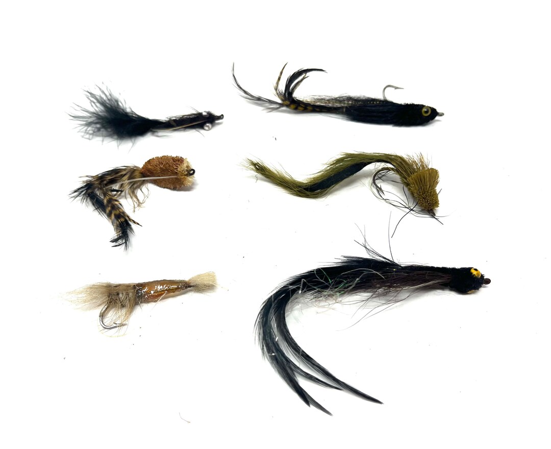 6 Vintage Dan Johnson Salt Water Fishing Flies: Antique Lures - Etsy