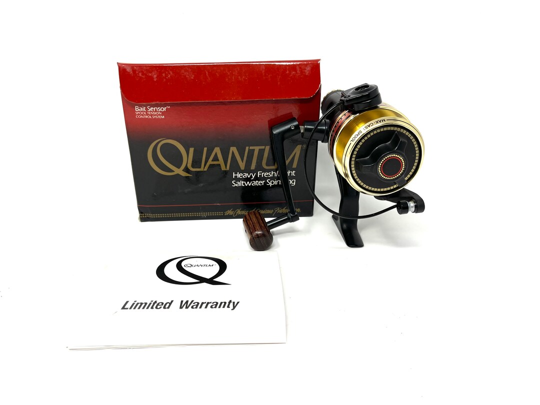 Vintage Quantum QMD45 Fishing Reel With Bait Sensor in Box With Papers ...
