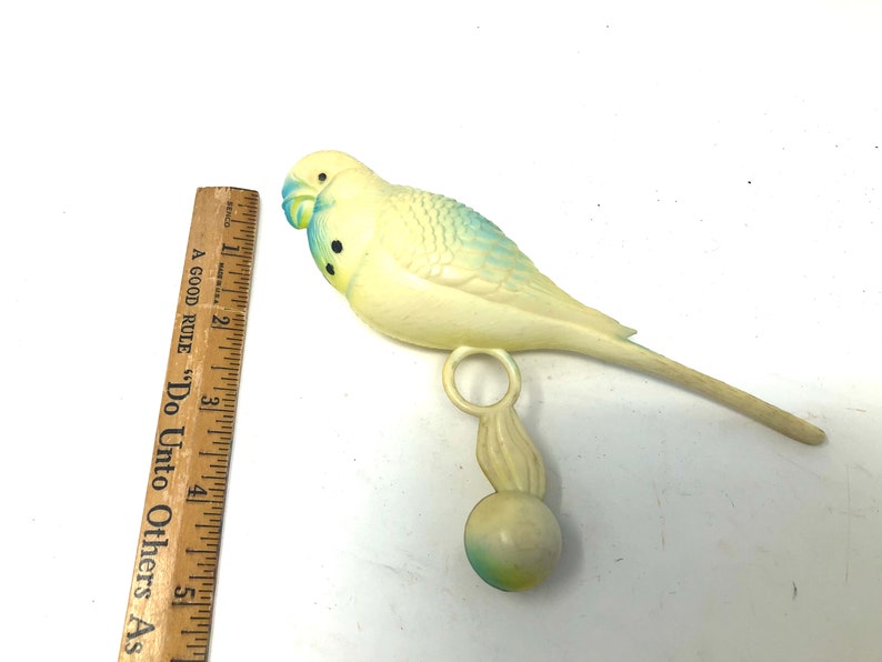 Vintage Celluloid Balancing Parrot Bird Decoration / Large - Etsy
