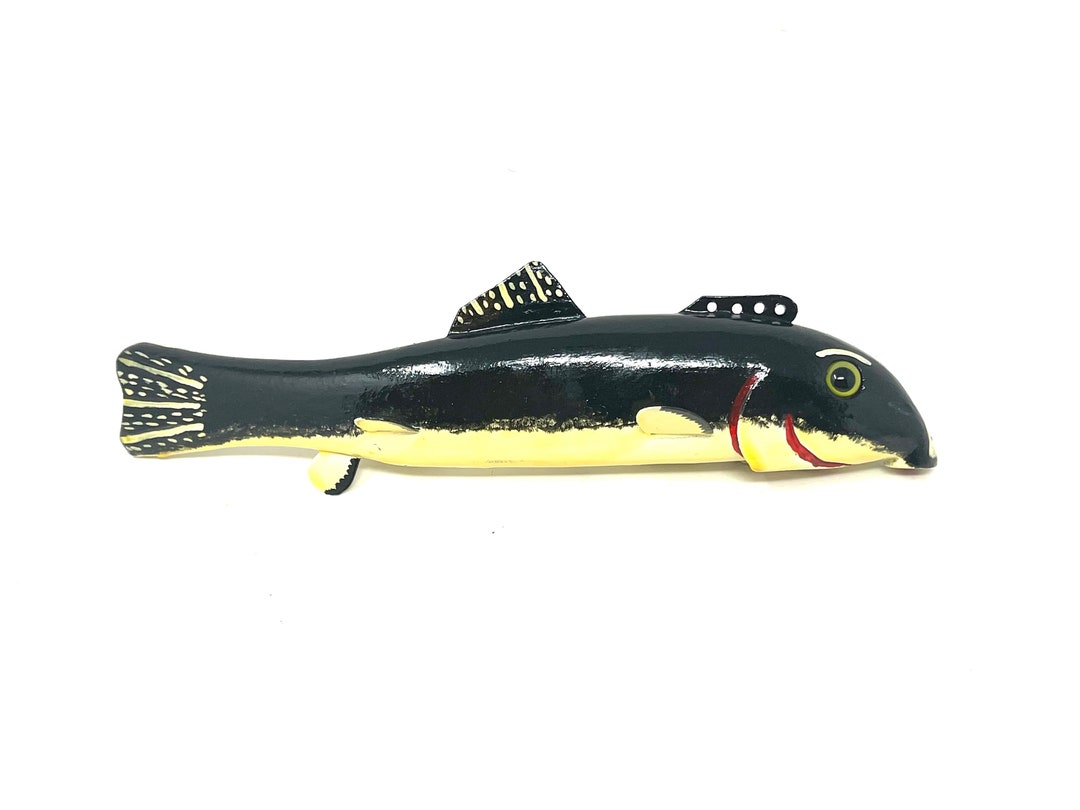 Dark House Sucker Spearing Decoy From Cadillac MI Signed Jim Nelson ...