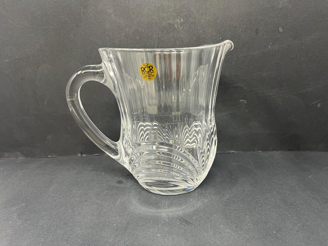 Vintage RCR Aurea Crystal Pitcher - Etsy
