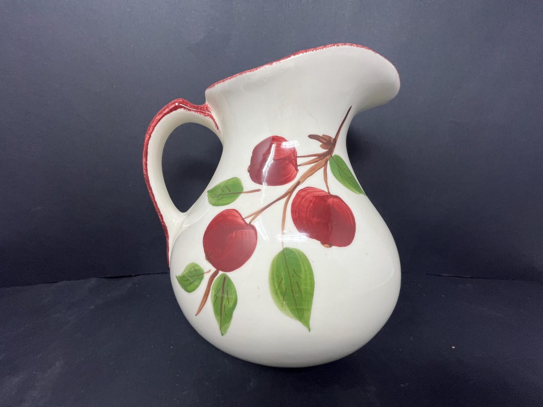 Blue Ridge Southern Pottery Crab Apple Pitcher Vintage / Antique ...