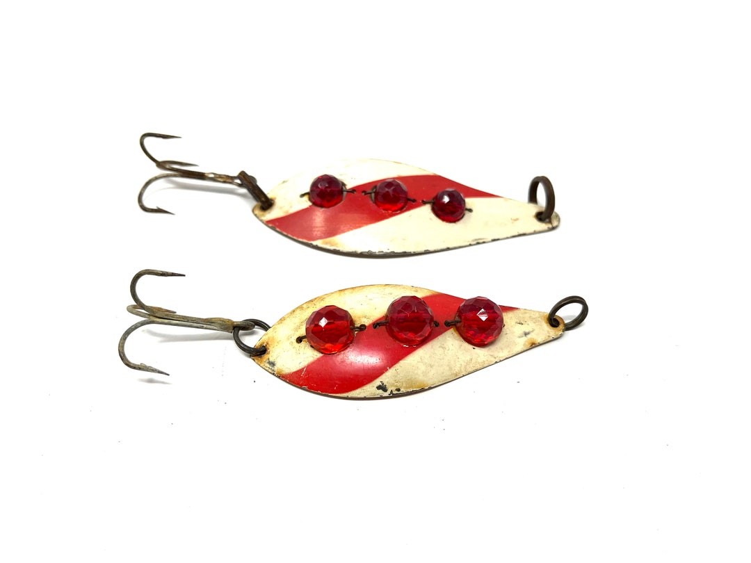 2 Vintage Charles Lane Spark-l-wobble Fishing Lures / Antique Fishing ...