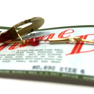 3 Vintage Pflueger June Bug Spinner Lure on Card / Antique Fishing Lure ...