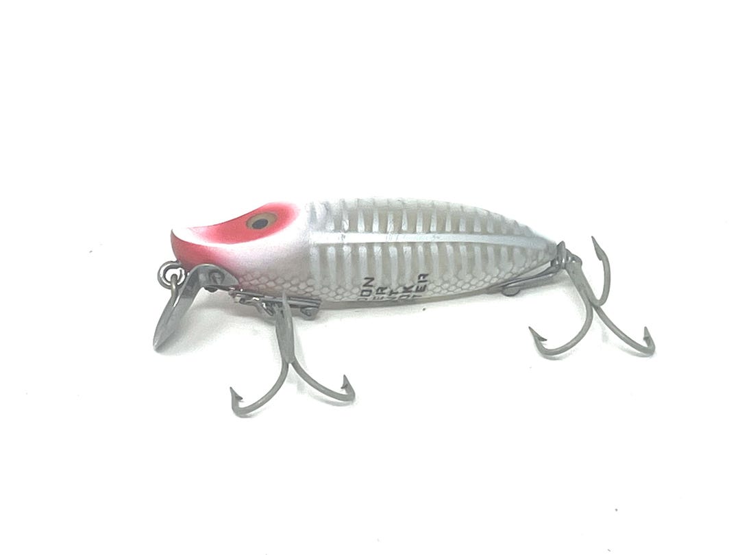 Vintage Heddon River Runt Lure White Shore / Antique Fishing Lure ...