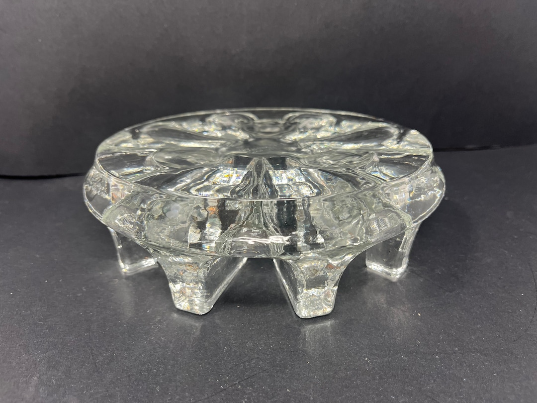 Vintage Chantal Grande Stand Glass Tea Light Trivet Coffee Teapot ...