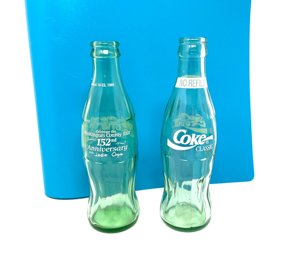 2 Vintage Collectable Coca-cola No Refill Bottle / Antique Coke Bottle ...