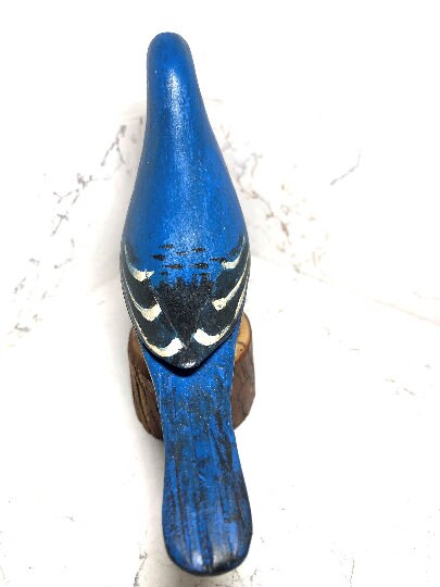Carved Bluebird / Carved Bird Statue / Bluebird Carved for - Etsy