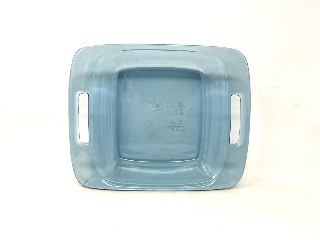 Vintage Pyrex Blue Square Baking/casserole Dish 8 X 8 X 2 / Antique ...