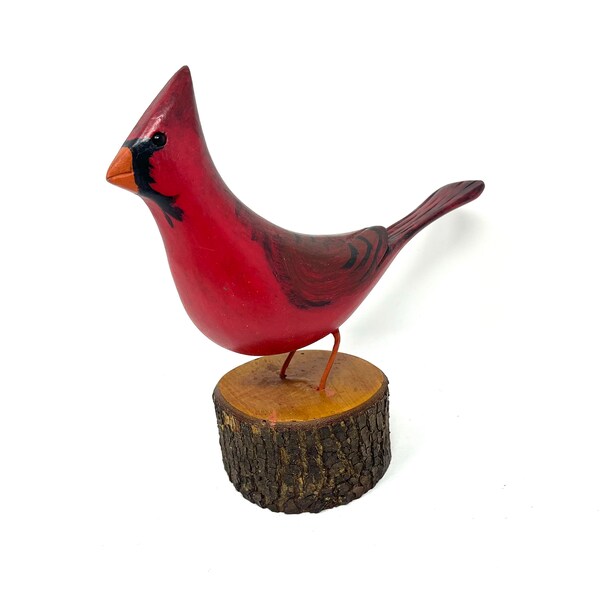 Cardinal Wood Carving - Etsy