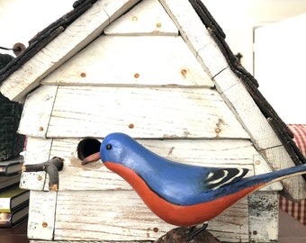 Bluebird Wood Carving - Etsy