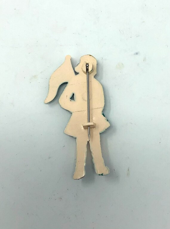 Girl Scout Figure Brooch Vintage / Antique Girl Scout… - Gem