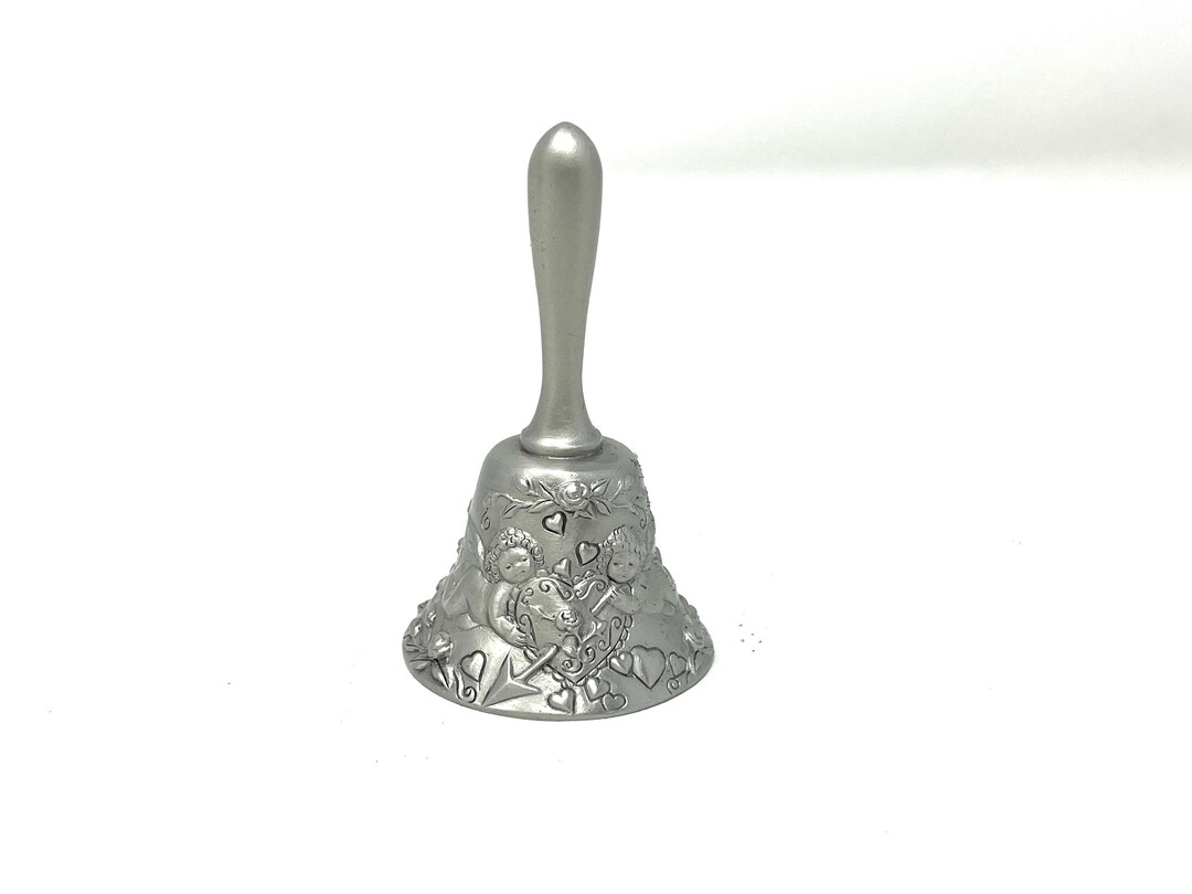 Vintage Pewter Angel Bell: Miniature 2.5" Collectible - Etsy