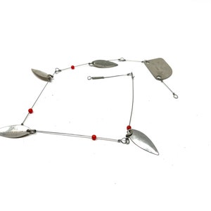 Vintage Gibbs Willow Leaf Spinner Trolling Rig Lure / Antique Fishing ...