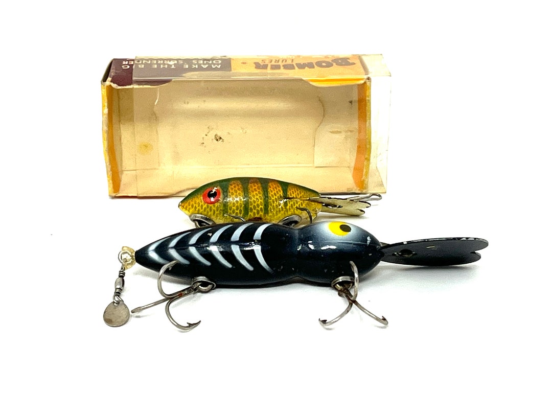 2 Vintage Bomber Pinfish Fishing Lures 1 in Original Box With Papers ...