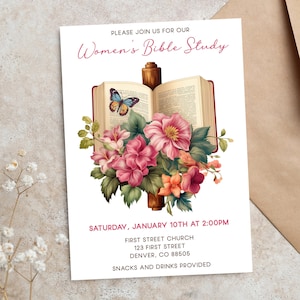 Christian Book Club Invitation - Etsy