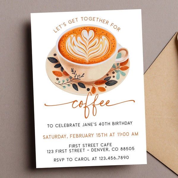 Editable Cocktail Party Invitation Template, Any Occasion Cocktail ...