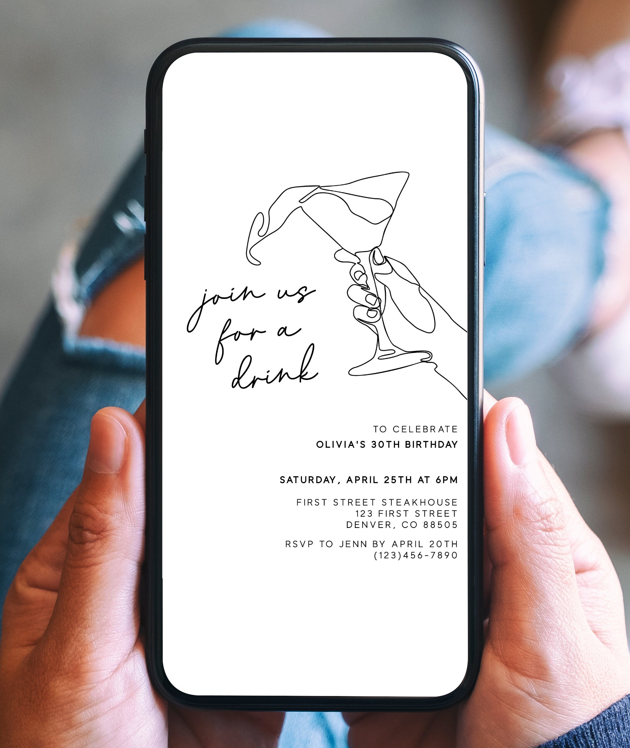 Join Us for A Drink Invitation Template, Any Occasion Join Us Party ...