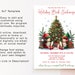 Holiday Book Exchange Party Invitation Template, Christmas Holiday Book ...
