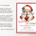 Secret Santa Gift Exchange Party Invitation Template, Christmas Holiday ...