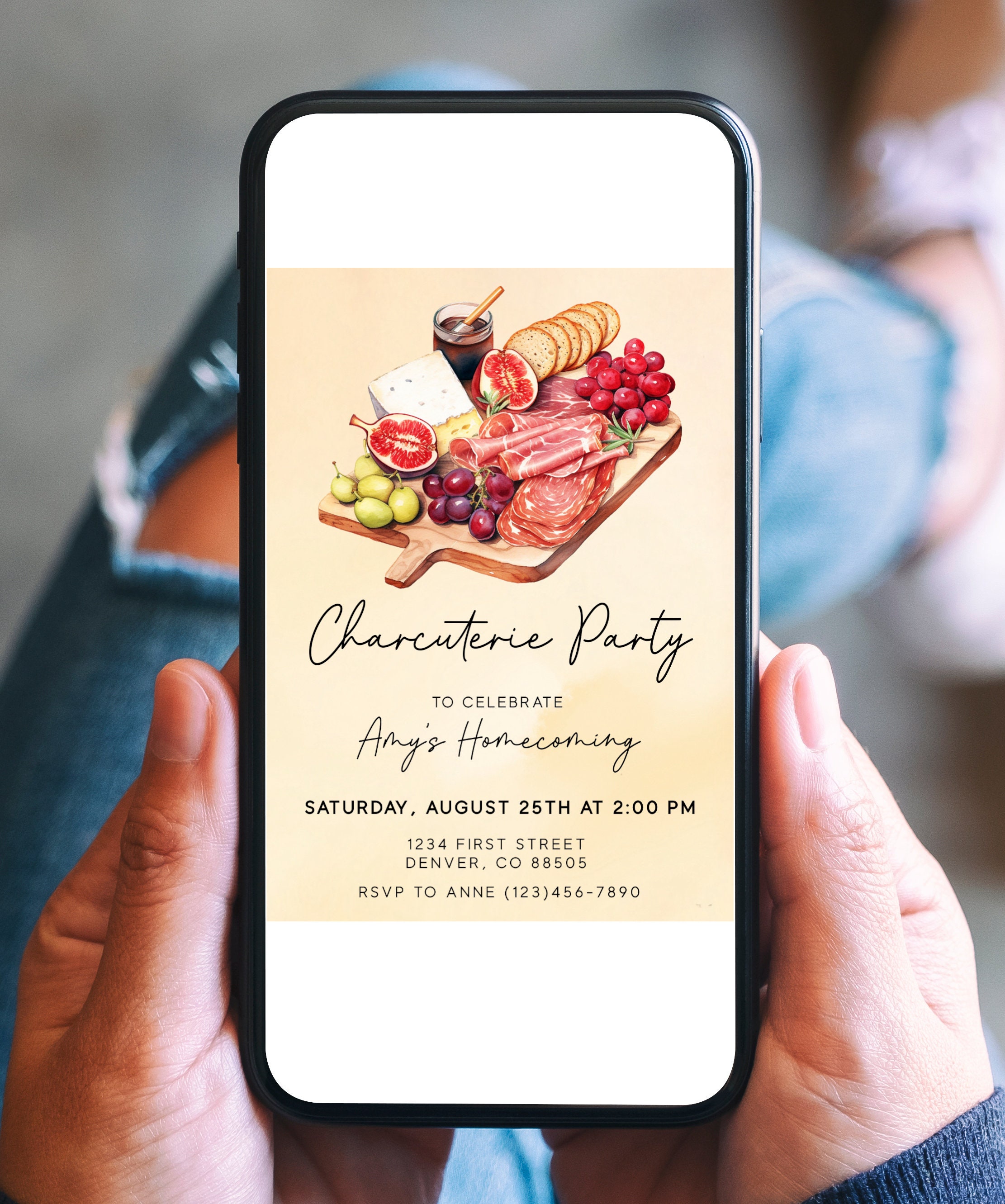 EDITABLE Charcuterie Party Invitation Template. All Occasions ...