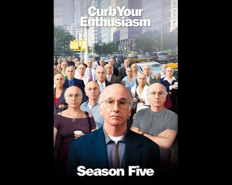 Art Print HBO Poster curb Your Enthusiasm Larry David Comedy Wall Decor ...