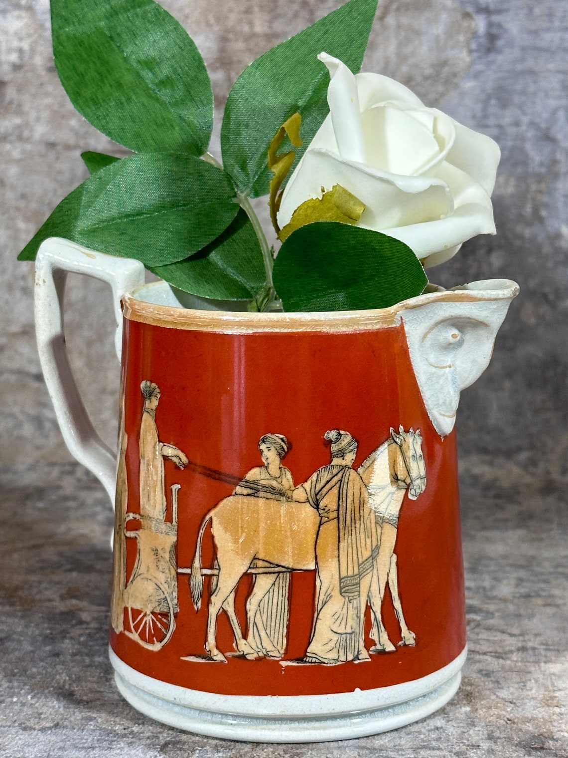 Antique C.E. & M. Ceramic Creamer , Made in 1857 July - Etsy