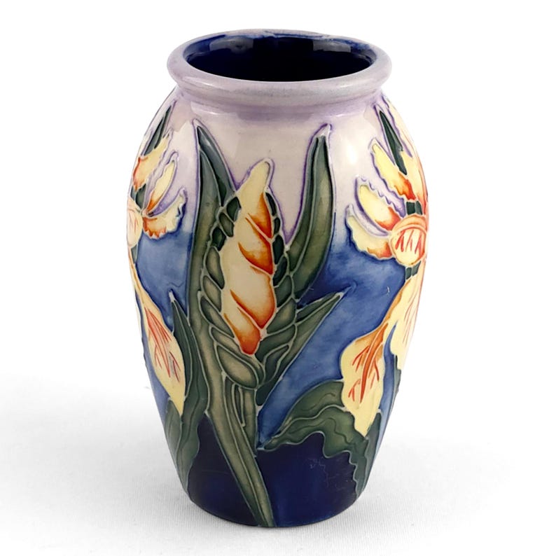 MOORCROFT Pottery 'Windrush' Muster Vase Entworfen von Debbie Hancock ...