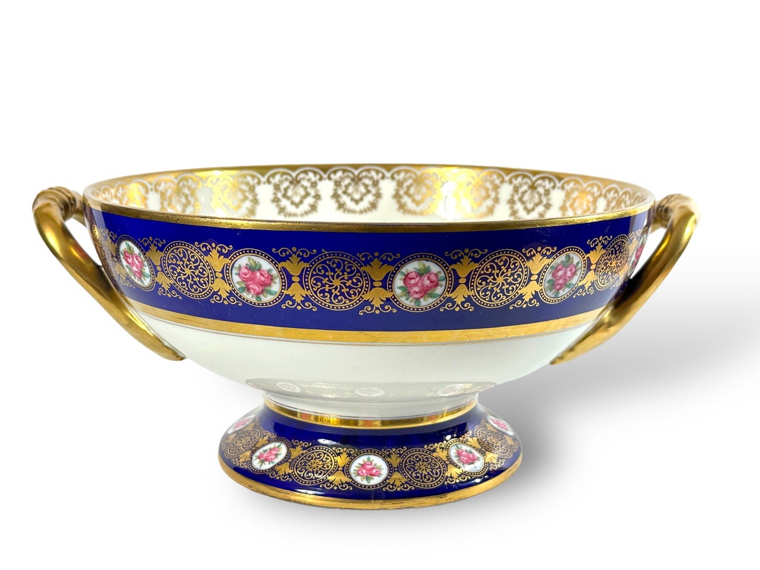 An Early 20th Century Cauldon Porcelain Footed Bowl (25.5cm) - Etsy