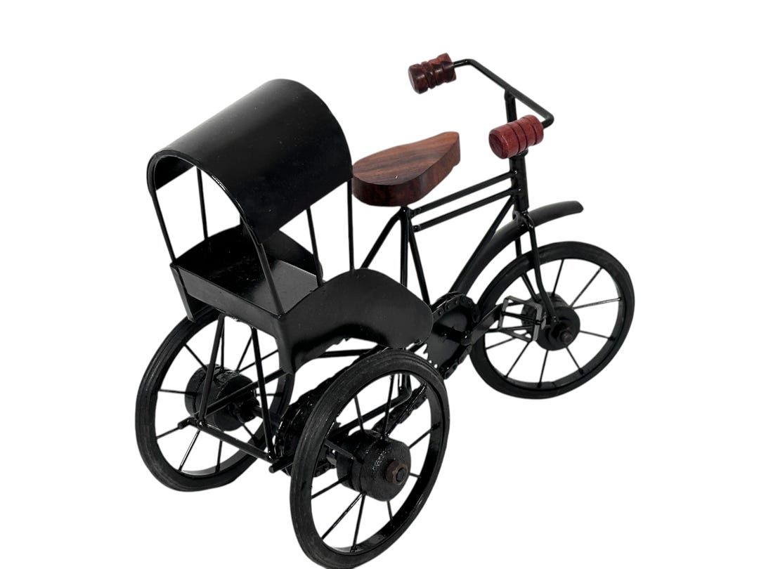 Hand Made Metal Bike / Rickshaw Model - Etsy