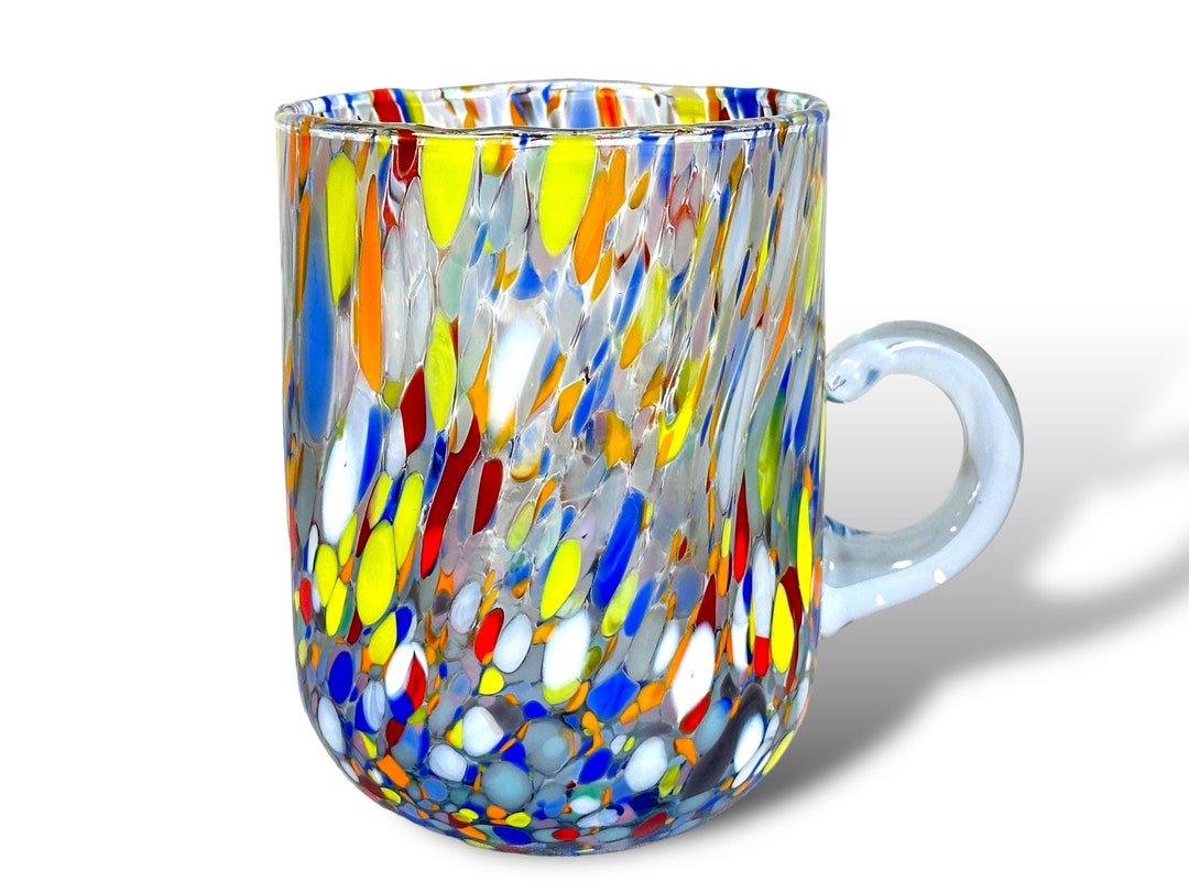 MURANO Vetro Eseguito Hand Blown Glass Mug / Cup - Etsy