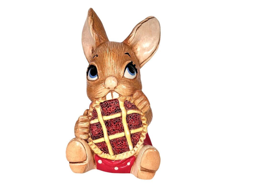 VTG Hand Painted Stonecraft PENDELFIN Rabbit Figurine ' Picnic Midge ...