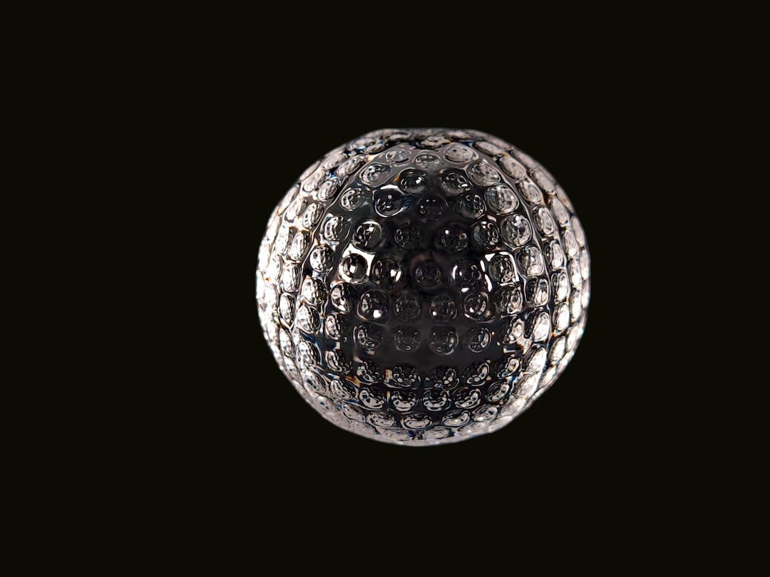 ATLANTIS Crystal Golf Ball Paperweight - Etsy