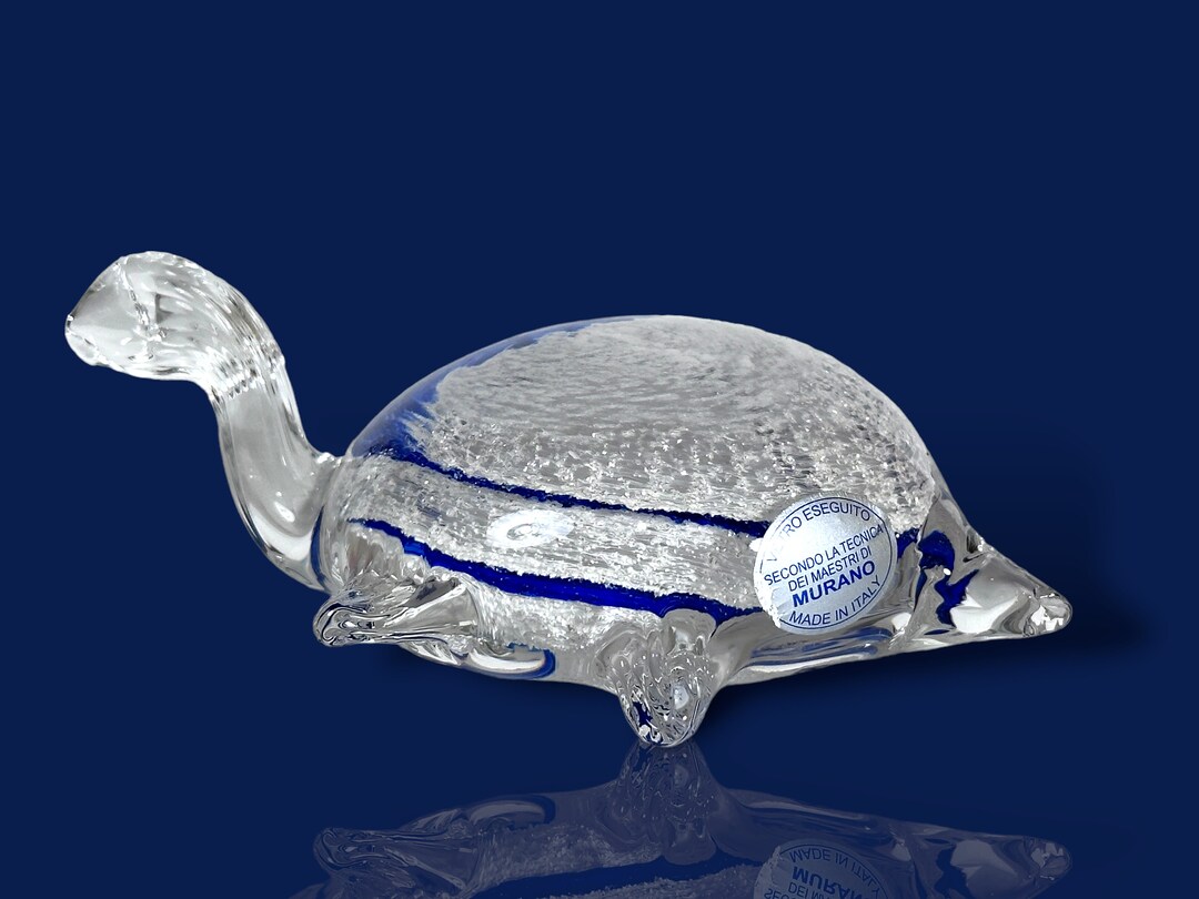 MURANO Vetro Eseguito Hand Blown Glass Turtle Ornament / - Etsy