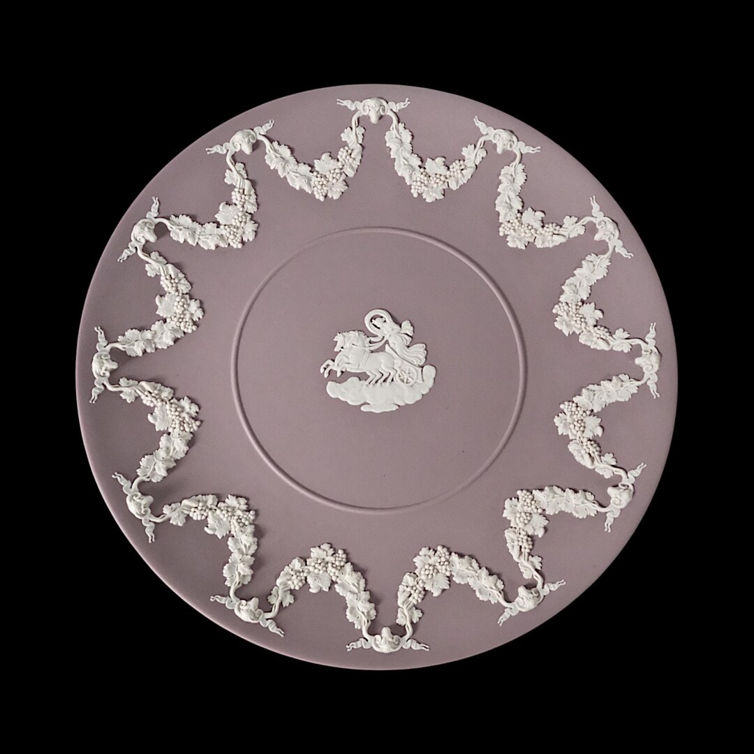WEDGWOOD Jasperware Handcrafted Lilac / Purple Shallow Plate (24cm) - Etsy