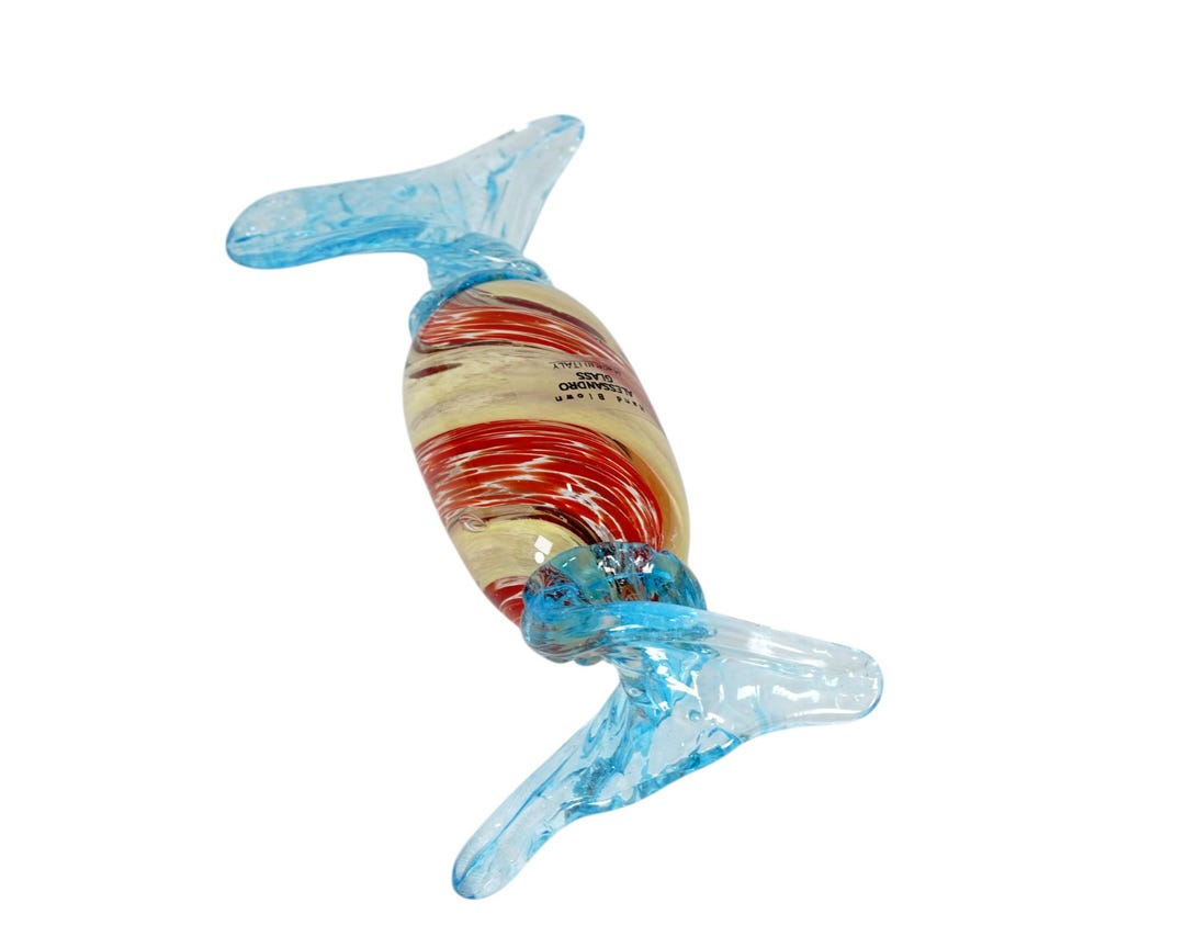 ALESSANDRO GLASS Hand Blown Glass Sweet Ornament Paperweight (17cm ...