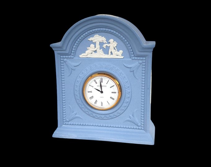 WEDGWOOD Jasperware Pale Blue Small Desk Clock (working) - Etsy